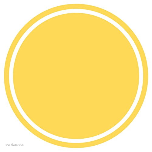 Yellow Solid Color Circle Gift Labels, 40-Pack - Walmart.com