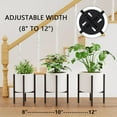 Adjustable Metal Plant Stand Indoor Outdoor - Fits 8 to 12 Inches Pots ...