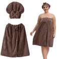 Adjustable Body Towel Wrap, Torqee Buckle Fixed Bath Robe Towel ...