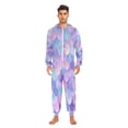1-Pack Onesie Adult Hooded Pajamas, Soft Fleece Full Zip One Piece ...