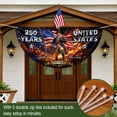 250th Anniversary Fence Flag, USA 250 Years Fan Flag, Independence Day ...