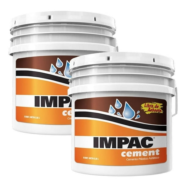 IMPAC Cement 3.9 Lts Cemento Plastico Asfaltico 2 Pack IMPAC Cemento Plastico Asfaltico ...