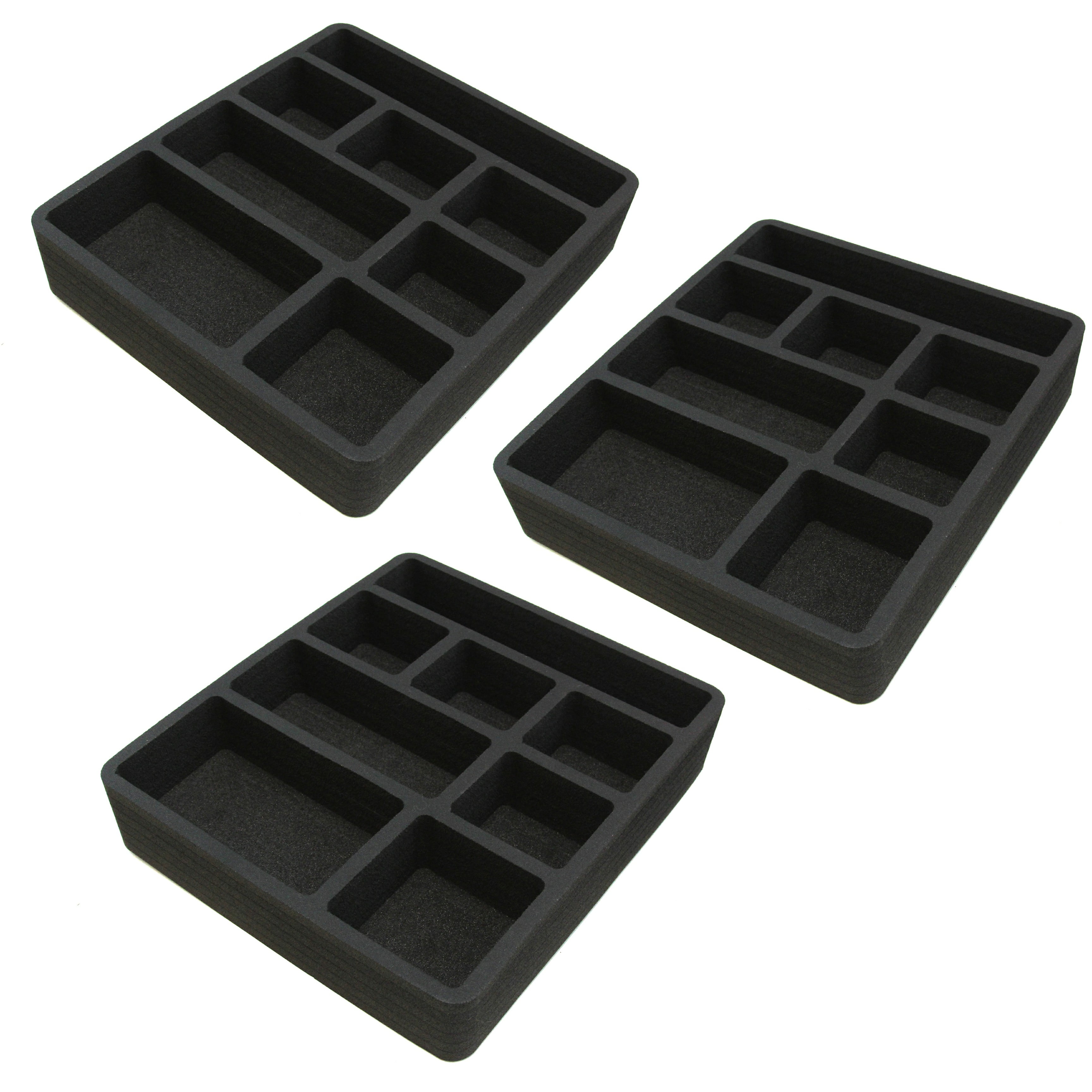 Polar Whale 3 Piece Desk Drawer Organizers Tray Non-Slip Waterproof ...