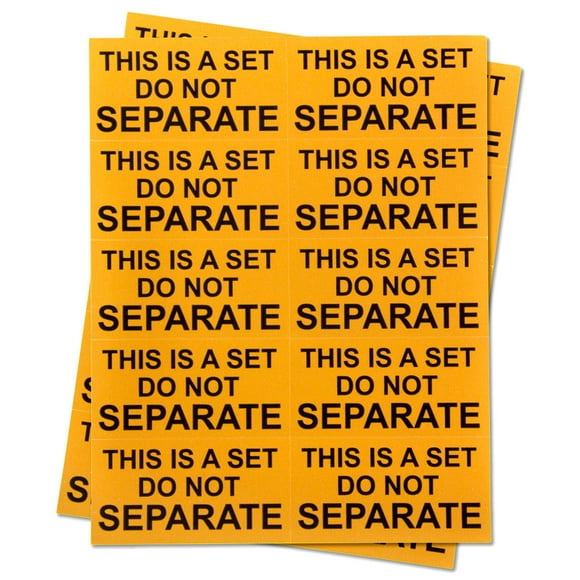 This Is A Set Do Not Separate Labels