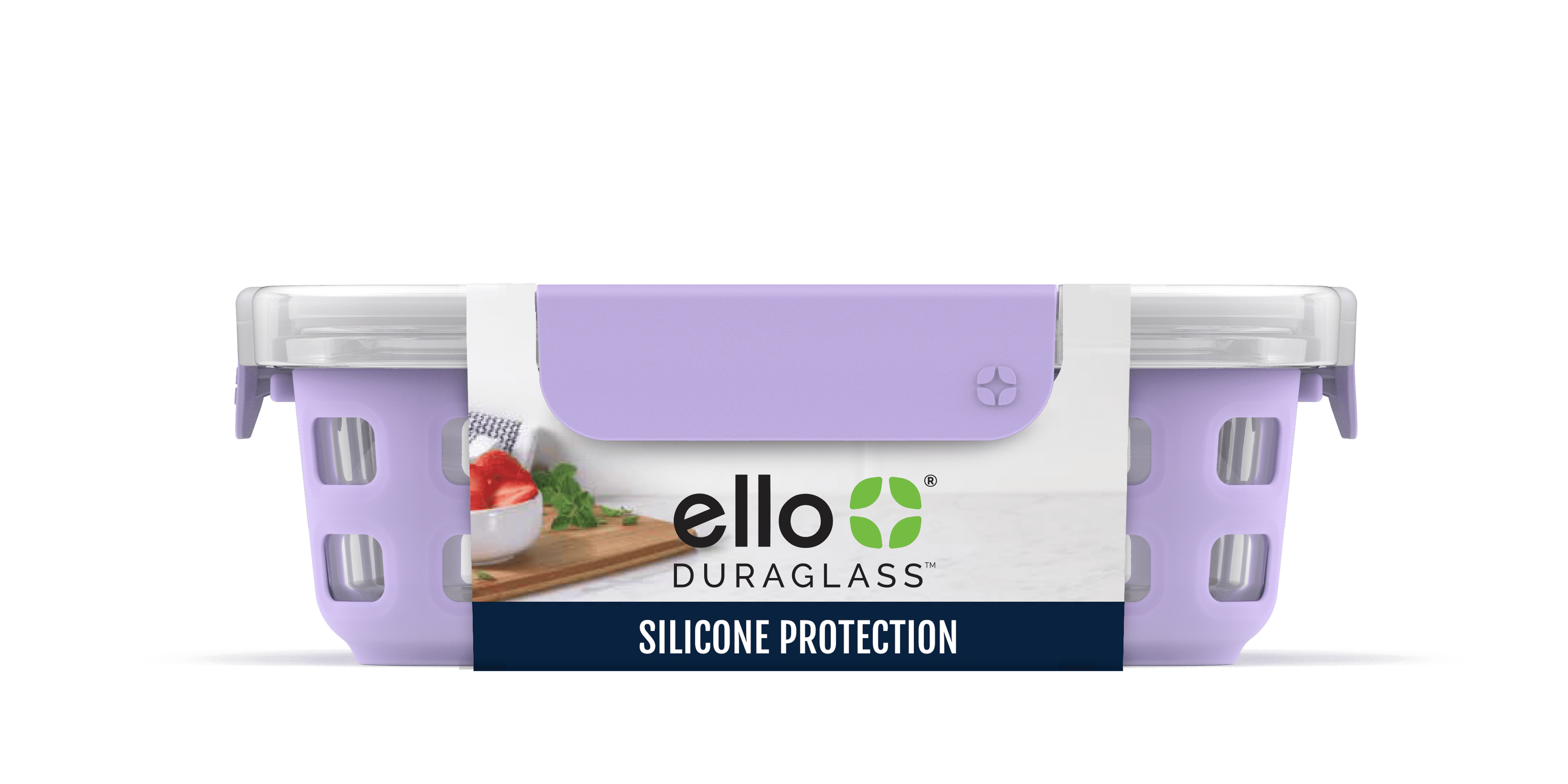 Ello Glass 3.4 Cup 27 Ounce Lilac Food Storage and Meal Preparation ...