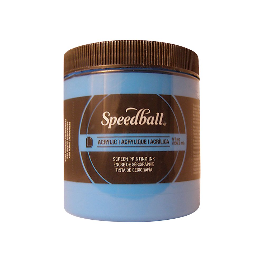 Speedball Permanent Acrylic Screen Printing Ink, 8 oz. Jar, Fluorescent ...