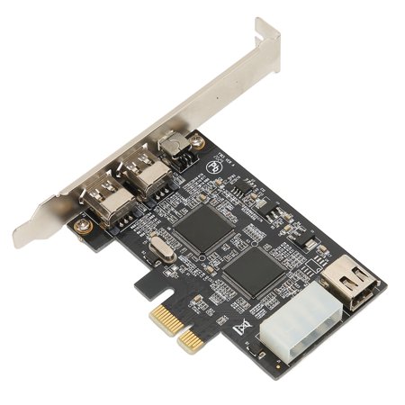 Firewire Adapter Card, Durable PCB Firewire Riser Card PCIEx1 Four Port ...