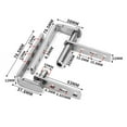 BAGUER Stainless Steel Pivot Door Hinge Heavy Duty 360 Degree Rotating ...
