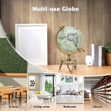 Gymax 8'' Geographic Rotating World Globe w/ Triangle Metal Stand ...