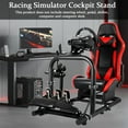 Supllueer Racing Sim Cockpit with Seat Upright Stable Fit Logitech ...