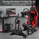 Supllueer Racing Sim Cockpit with Seat Upright Stable Fit Logitech ...