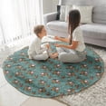 60 Inch Round Flannel Blanket for Adults & Kids, Soft, Cozy ...