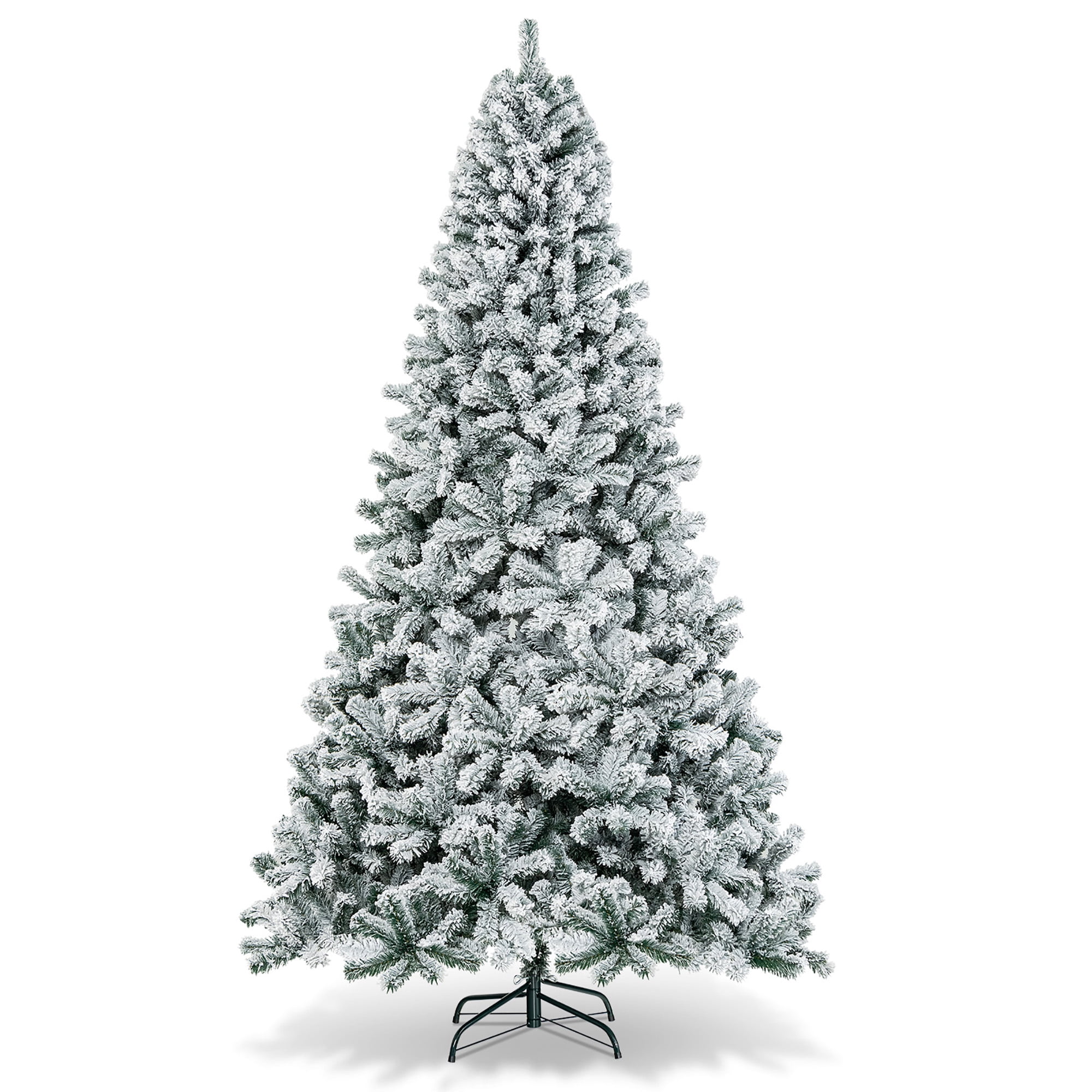 Click here for Gymax 9ft Snow Flocked Hinged Artificial Christmas... prices
