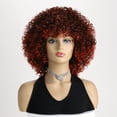 Burgundy Gradient Wig for Women | High Temperature Fiber | 30cm Length ...