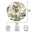 15.4" Round Placemat Set of 1 Polyester Fabric Place Mats Non-Slip ...