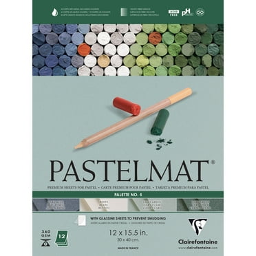 Clairefontaine Pastelmat Pad - 12" x 15-1/2", Palette No. 7, 12 Sheets ...