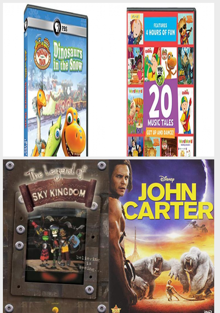 Children's 4 Pack DVD Bundle: Dinosaur Train: Dinosaurs in the Snow ...