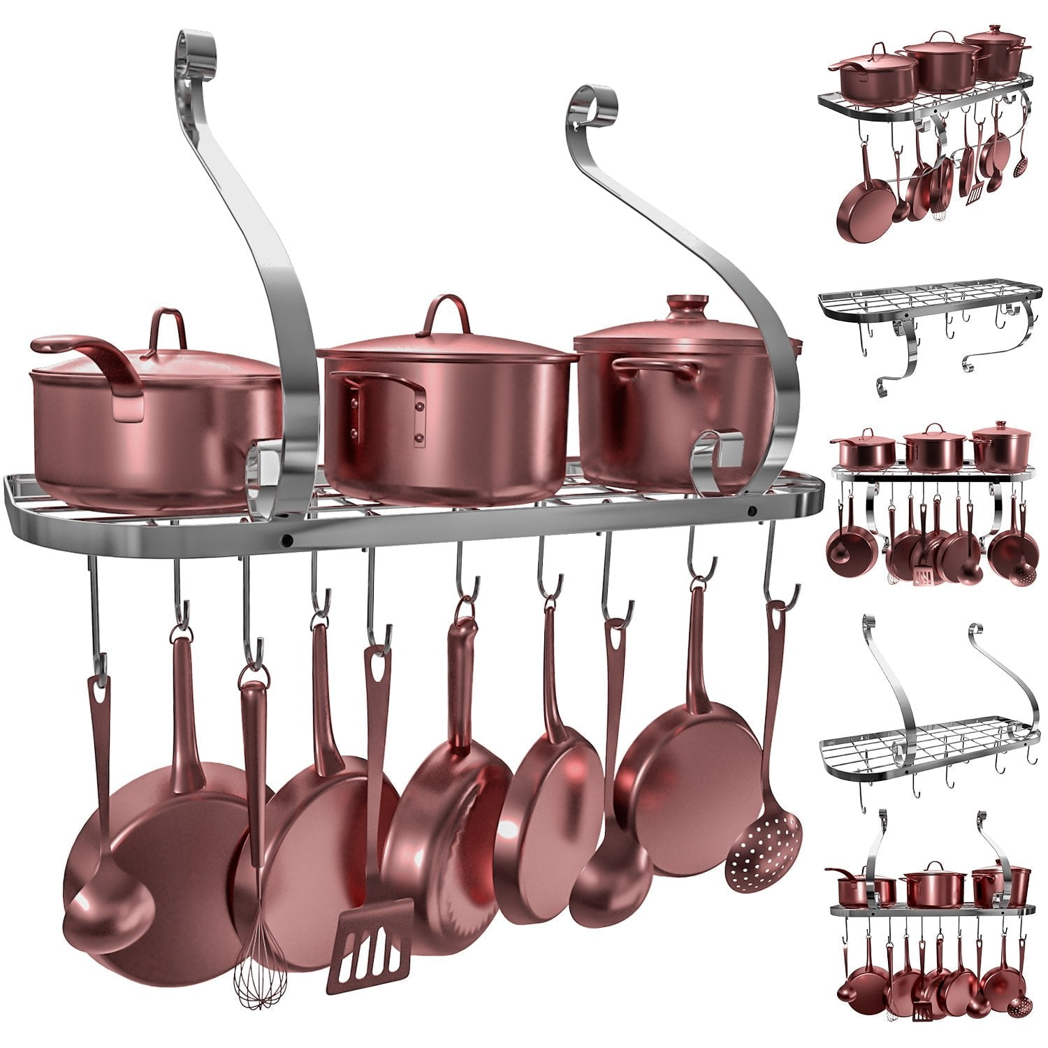 Click here for Vdomus Square Grid Wall Mount Pot Rack  Bookshelf... prices