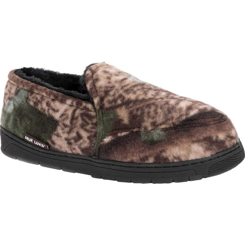 Muk Luks - Men's Camouflage Closed Back Slipper - Walmart.com - Walmart.com