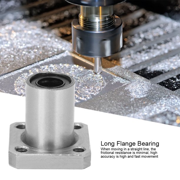 Flange Linear Motion Bearing, Practical Bearing Steel Long Flange ...