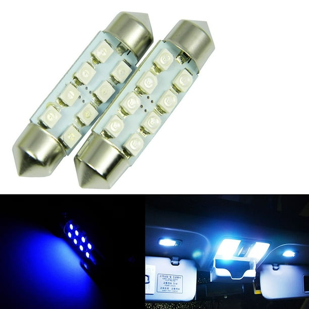 Xotic Tech Ultra Blue 8-SMD 6411 578 LED Bulb For Car Interior Dome ...