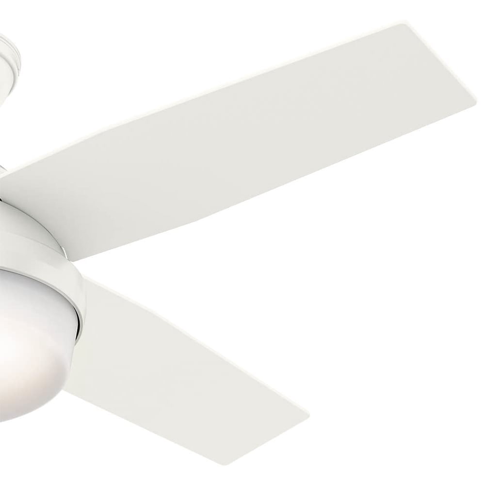 Hunter Dempsey 44″ Quiet Ceiling Fan with LED Light and Handheld Remote ...