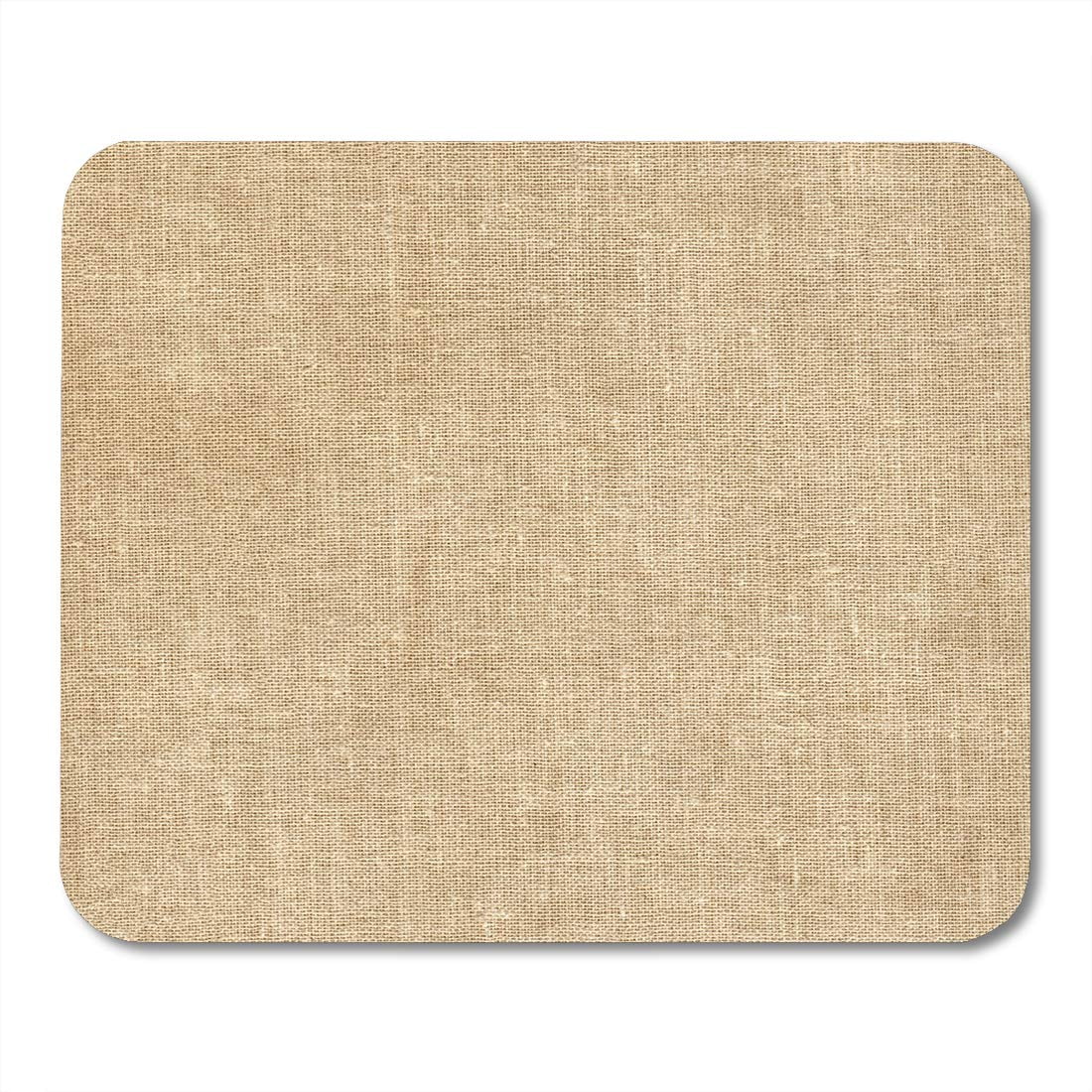 KDAGR Burlap Beige Sack Canvas Brown Hessian Jute Mousepad Mouse Pad ...