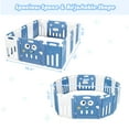 Gymax 16-Panel Kids Activity Centre Foldable Baby Playpen with Lock ...