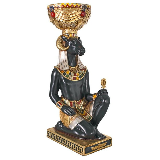 Design Toscano Egyptian God Khnum: Pedestal Urn Statue - Walmart.com