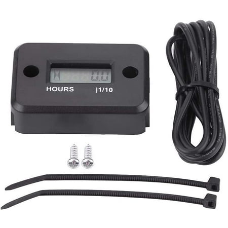 Hour Meter,DC 6-80V High Accuracy Mechanical Hour Meter Dust-Proof Car Hour Gauge for Diesel ...
