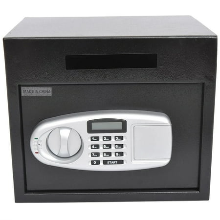 Topcobe Black Steel Digital Safe Box for Home Office, Wall Mounted ...