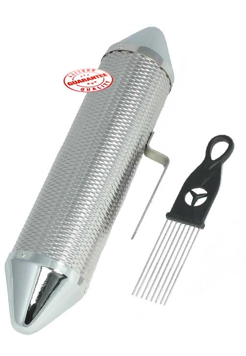 D'Luca Stainless Steel Metal Guiro and Shaker Combo 15 x 4 Inches ...
