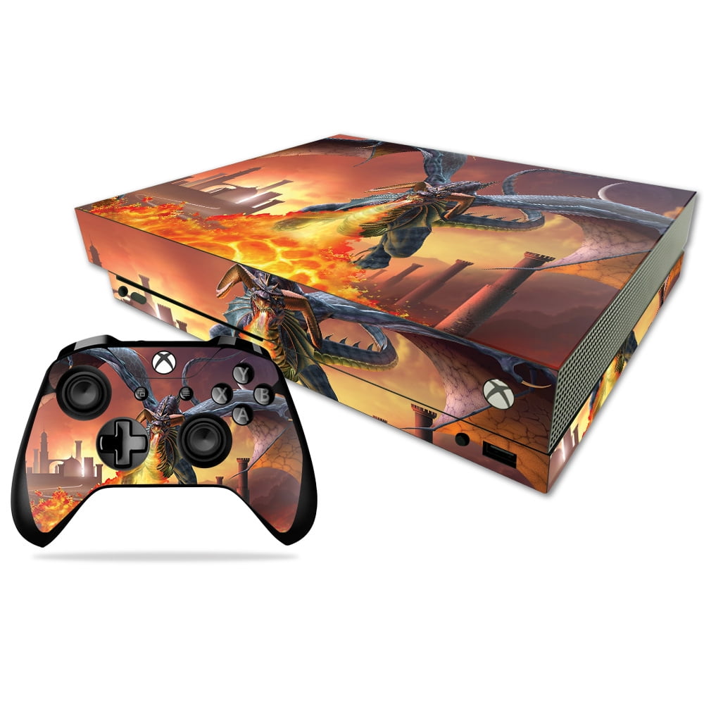 Skin For Microsoft Xbox One X - Line Of Fire | MightySkins Protective ...