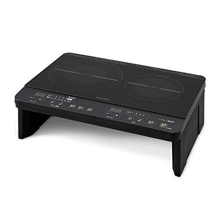Iris Ohyama 2 Ports IH Cooking Heater No Construction Required 1400W 100V With Legs Black IHK ...
