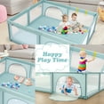 Costway XL Baby Play Yard: Extra Large Safety Playpen & Activity Center ...
