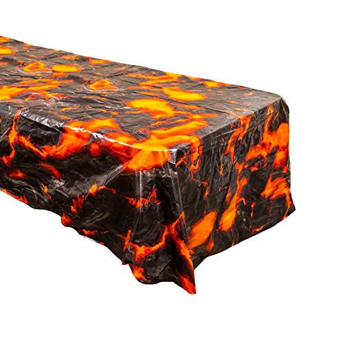 Lava Table Covers (2), Luau Party Supplies, Volcano Birthday, Lava ...
