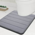 JJAYA Memory Cotton U Shaped Pad Toilet Mat Toilet Mat Foot Mat ...