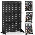 Storage Standard Metal Pegboard Display Stand with Steel Accessories ...