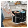 Under Cabinet Trash Can, Double 35 Quart Pull Out Kitchen Trash Can ...