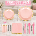 Multicolor Irregular Pastel Party Supply Set for 48 Guests, Includes ...