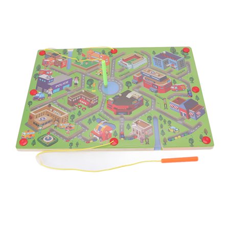 Magnetic Maze Board Game, Wooden Gifts Cute Design Kids Maze Safely ...
