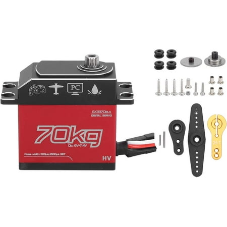 RC Motor Servo Kit, 70KG All Metal Digital Steering Servos for RC Car ...