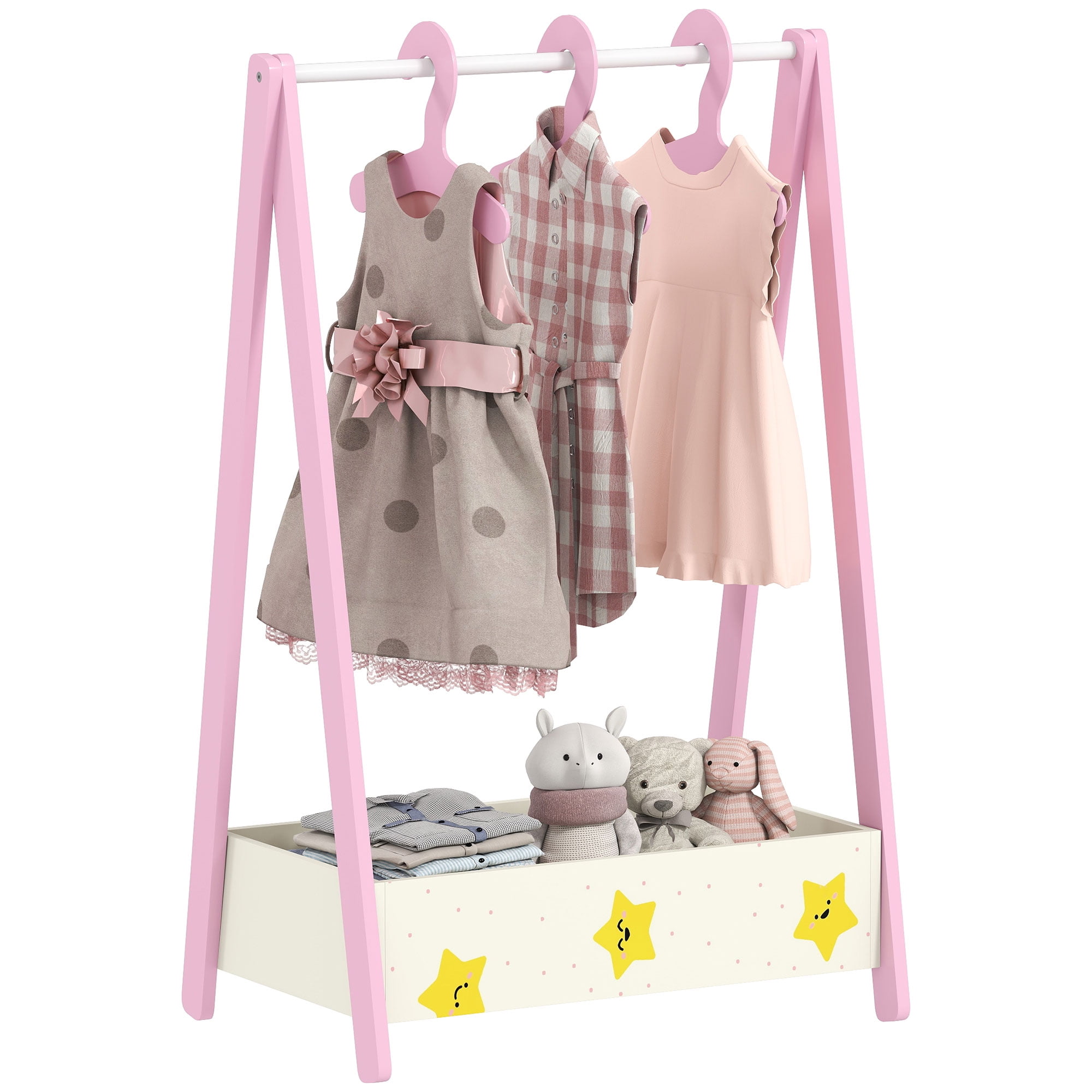 Click here for Qaba Kids Clothing Rack  Kids Dress Up Rack With S... prices