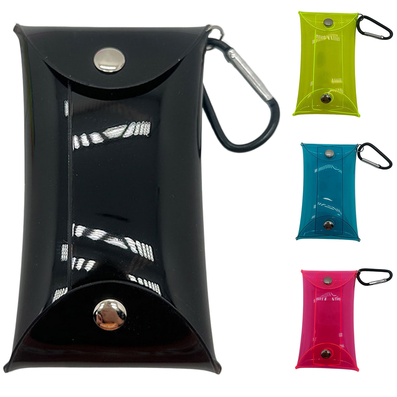 Waterproof Card Holder, Women's Small Credit Card Wallet PVC Glitter ...