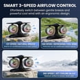 Modern Portable Dual-Head Desktop Fan, Jet Engine Fan, USB-C ...