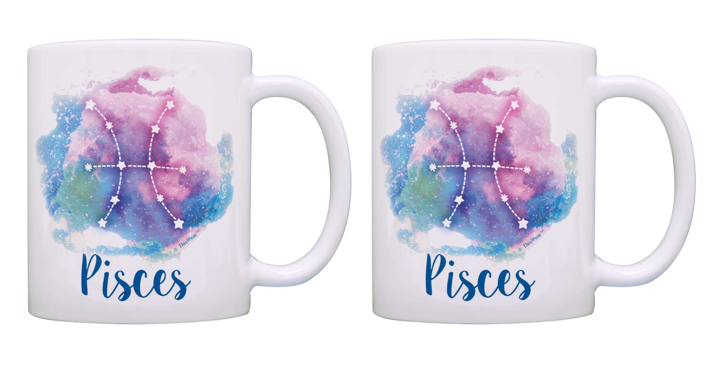 ThisWear Pisces Gift Set Pisces Constellation Zodiac Mugs Pisces 11 ...