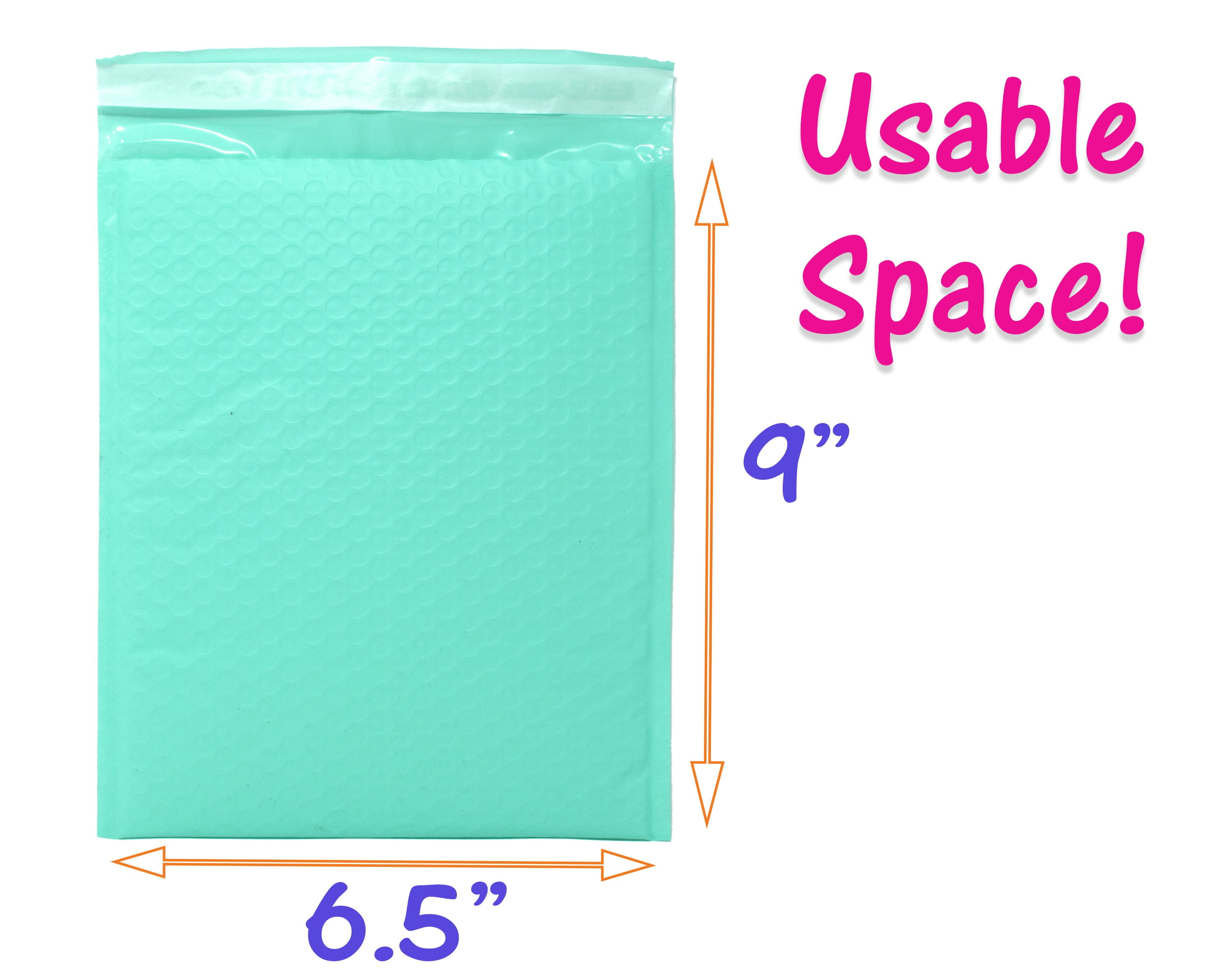 Cyan Aqua Mint Colored Poly Bubble Mailers! Padded Envelope Mailers ...