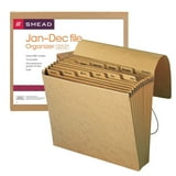 Smead Expanding File, Monthly, 12 Pockets, Letter Size, Kraft, Flap and ...