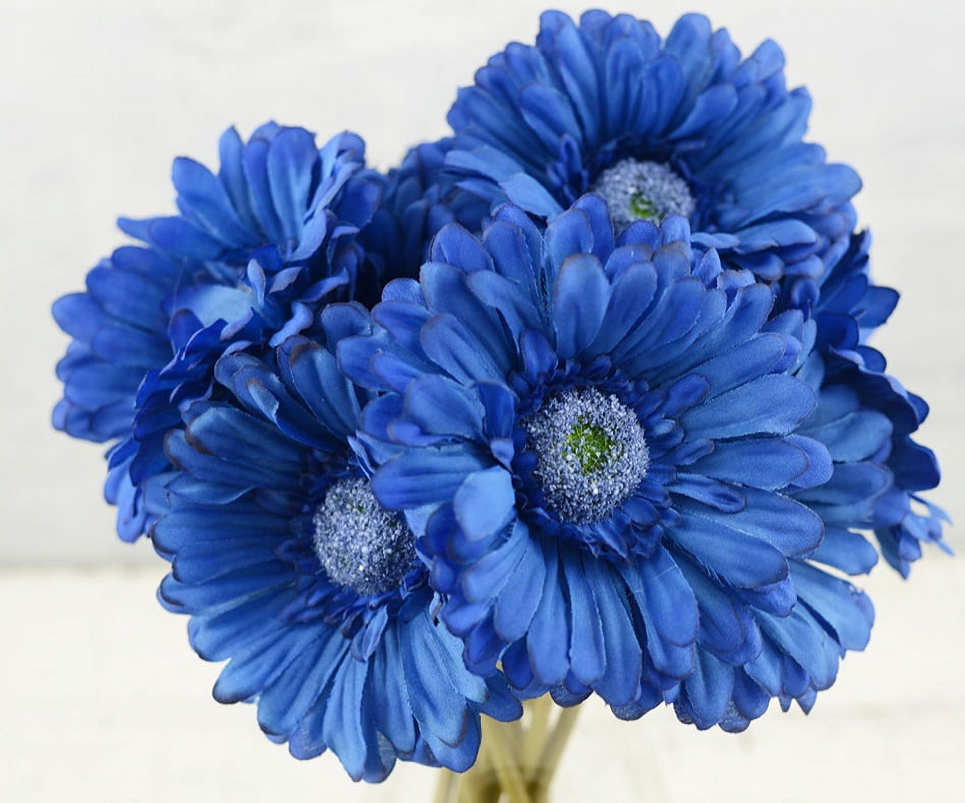 Blue Gerbera Daisy Bouquet