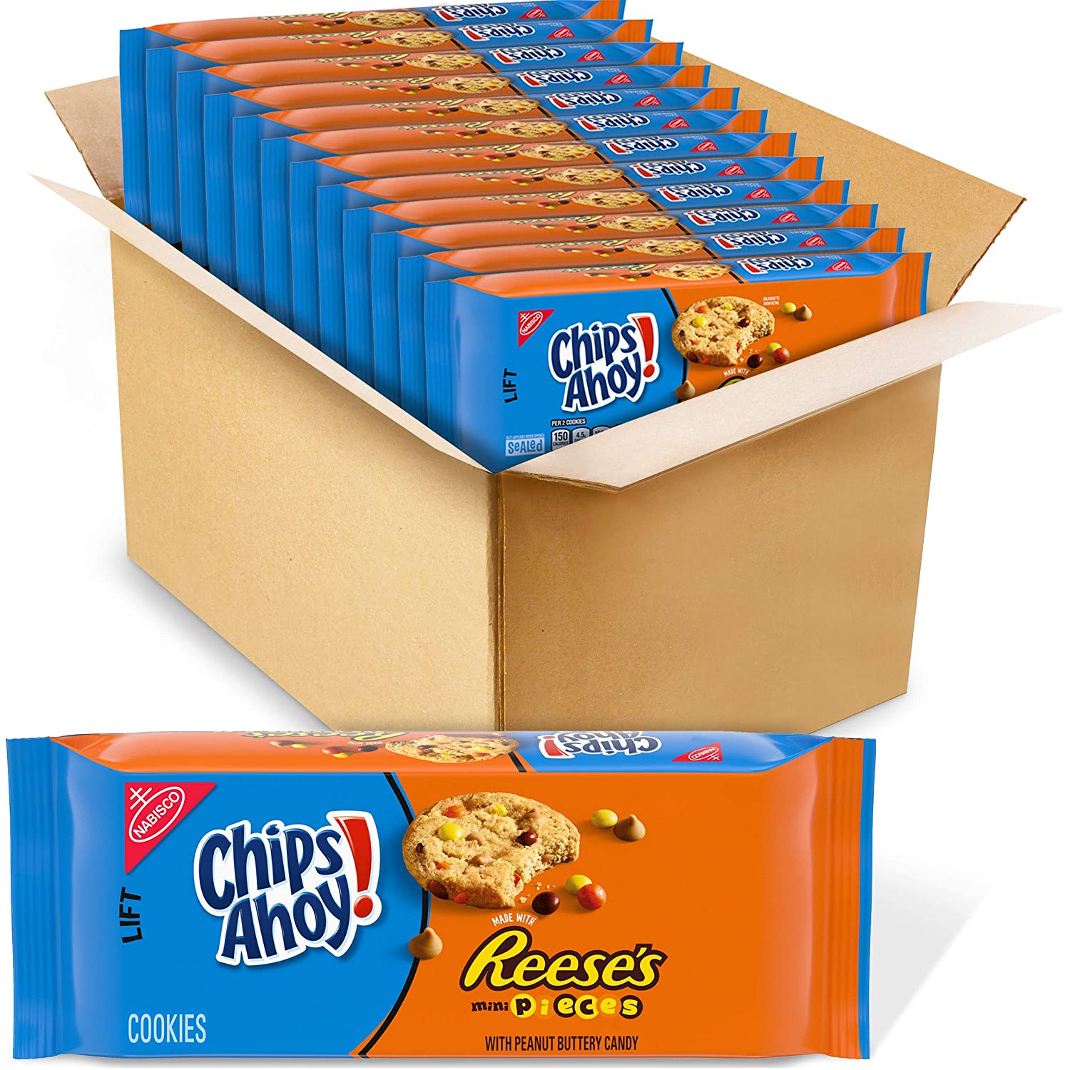 Original Chocolate Chip Cookies, 20 Snack Packs (2 Cookies Per Pack ...